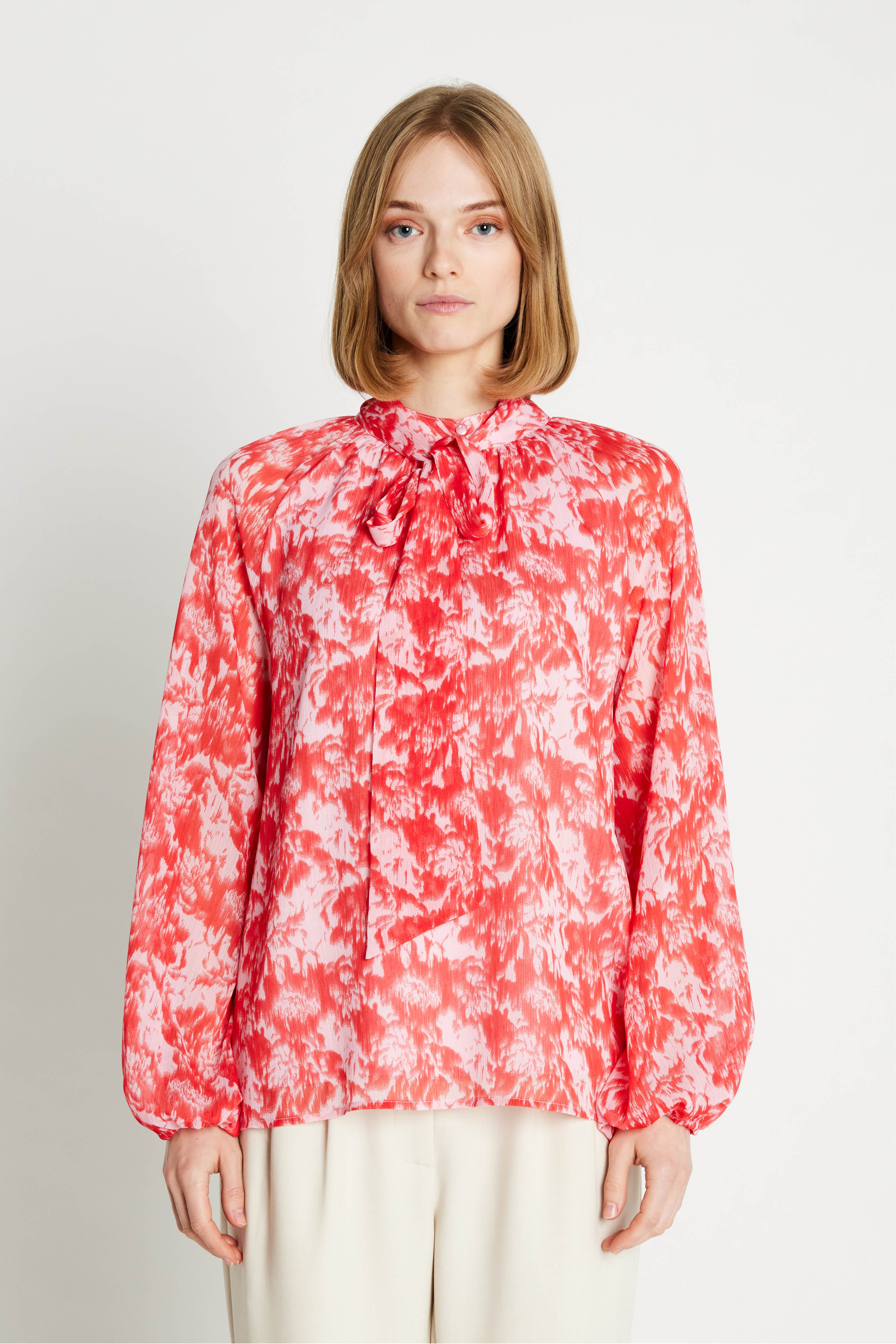 Emilie Blouse - Mars Red – RUE de FEMME