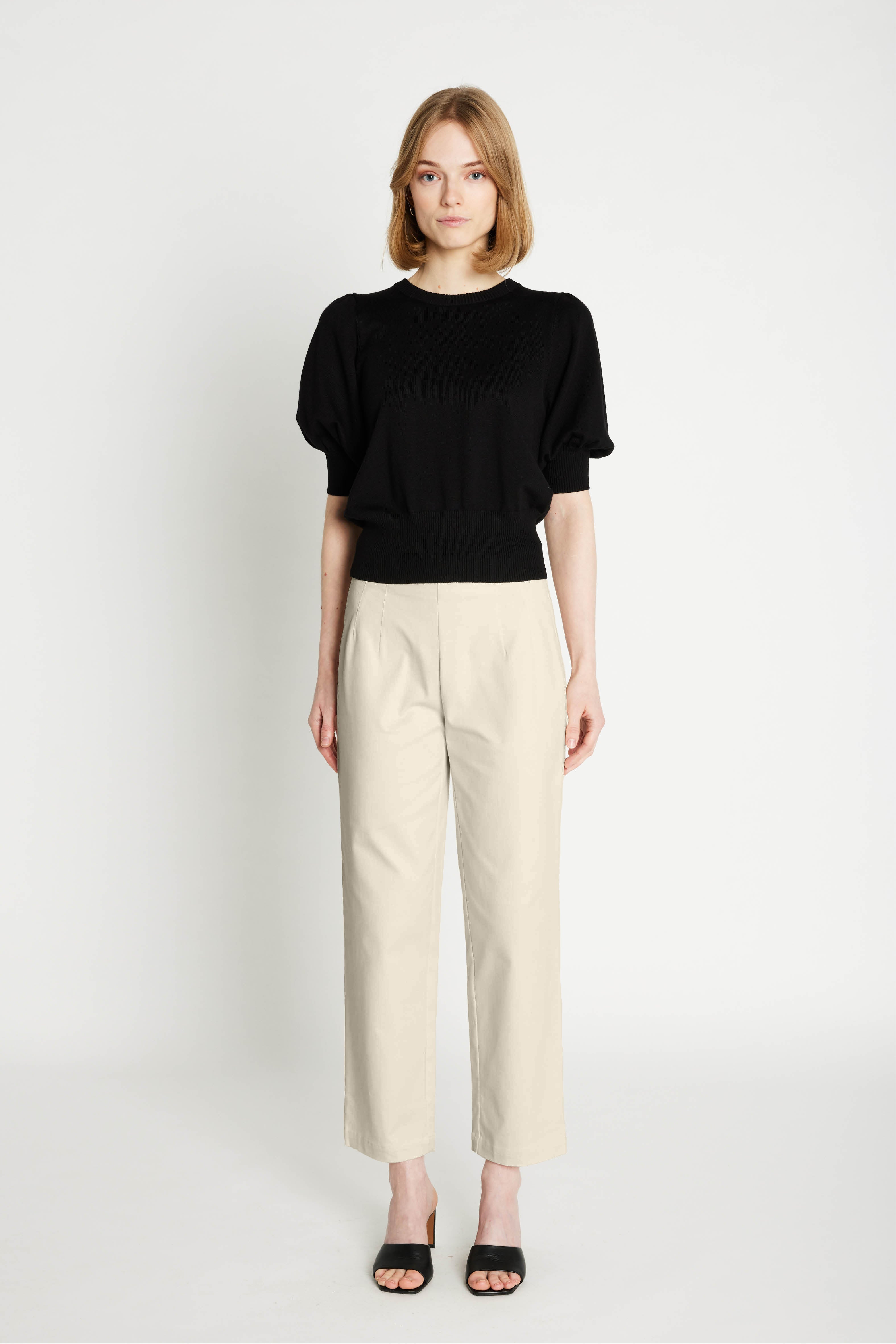 RDFOlanaRegular pants - Off white – RUE de FEMME